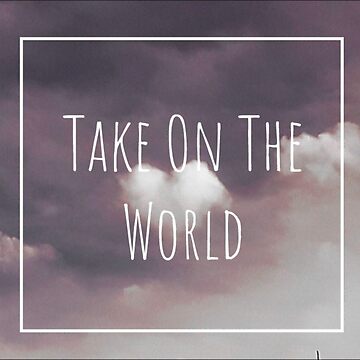 "Take On The World" Sticker for Sale by xxUniverse777 | Redbubble