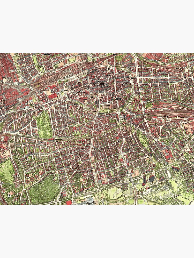 "Vintage Map of Dortmund, Germany" Poster by gin-nek-shop | Redbubble