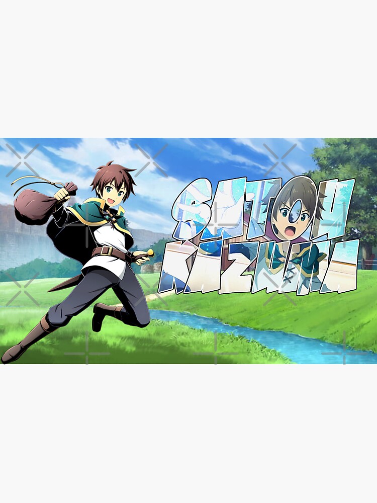 "Satou Kazuma | Konosuba" Sticker for Sale by ScentSenpai | Redbubble