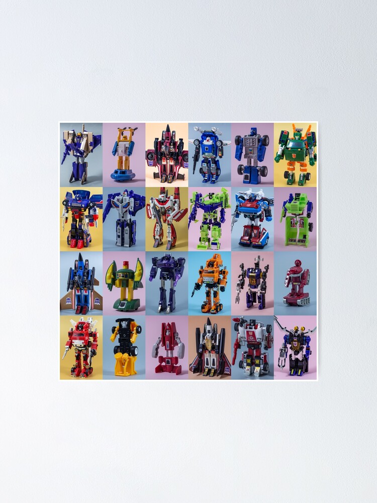 "Transformers G1 S2 Collage" Poster for Sale by TFsquareone | Redbubble