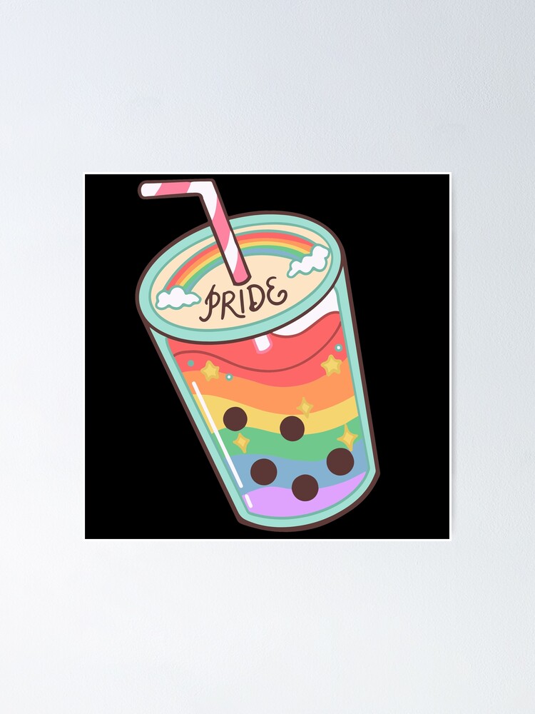 "LGBTQ Pride - Boba Tea" Poster for Sale by StephenMollie | Redbubble