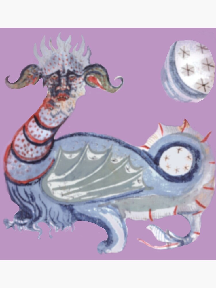 "Codex Gigas Dragon" Art Print for Sale by TheWitchsWolf | Redbubble