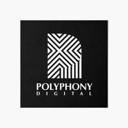 "Polyphony Digital (ポリフォニー・デジタル) White Logo" Art Board Print for Sale ...