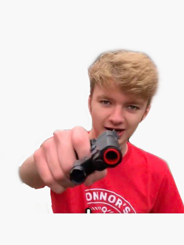 "tommyinnit vlog gun meme" Sticker for Sale by daesangsuga | Redbubble