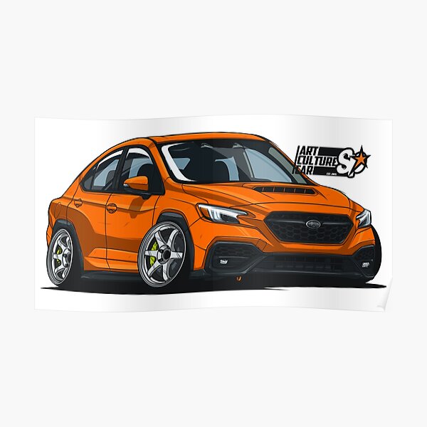 "2022 Cartoon WRX" Poster for Sale by SprayPatrick | Redbubble