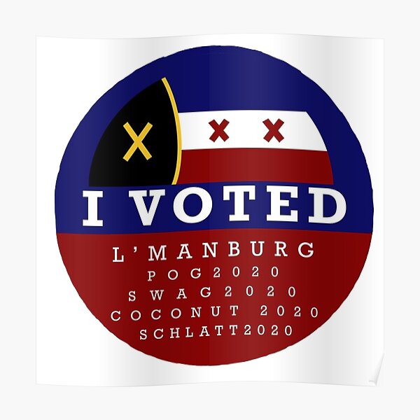 "dsmp i voted badge" Poster for Sale by daesangsuga | Redbubble