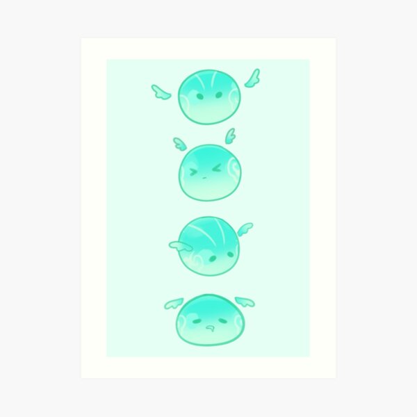 "Genshin Impact Anemo Slime Fanart" Art Print for Sale by fromnavi ...