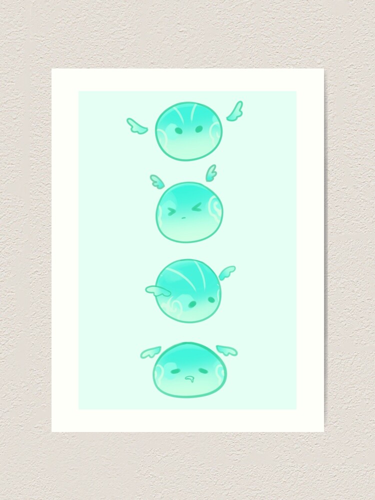 "Genshin Impact Anemo Slime Fanart" Art Print for Sale by fromnavi ...