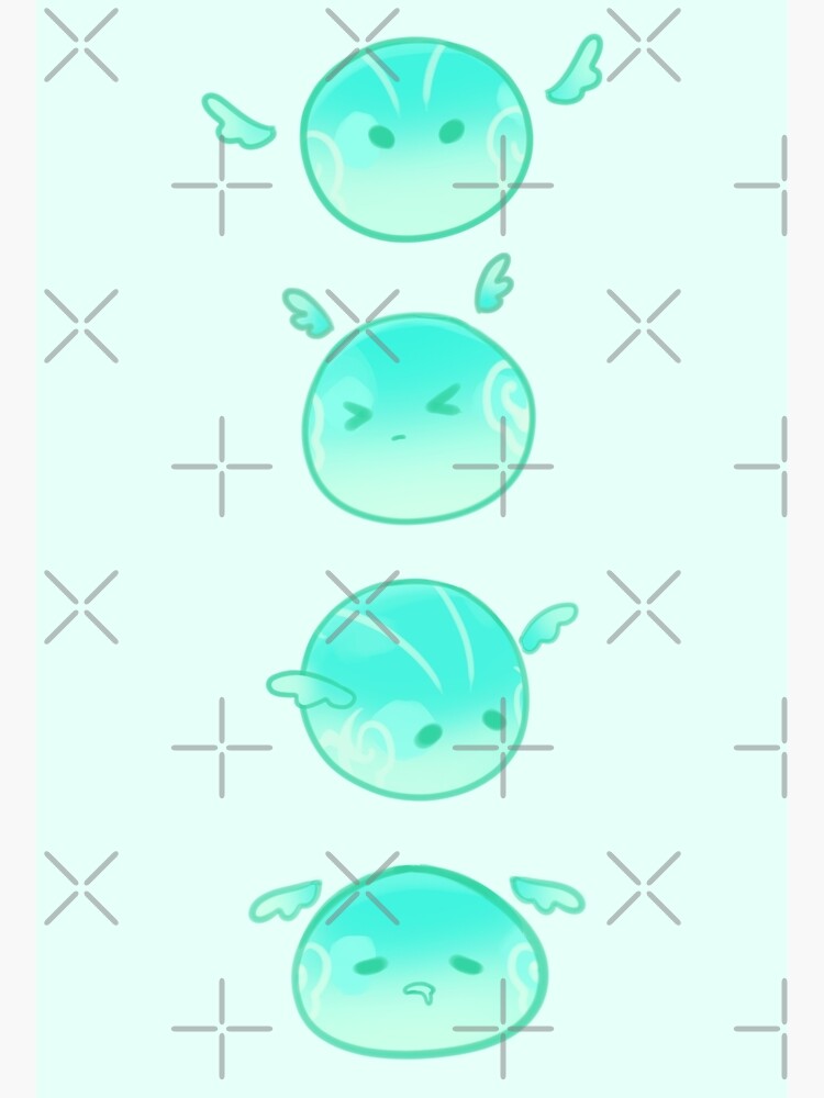 "Genshin Impact Anemo Slime Fanart" Metal Print for Sale by fromnavi ...