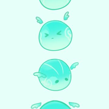 "Genshin Impact Anemo Slime Fanart" Canvas Print for Sale by fromnavi ...