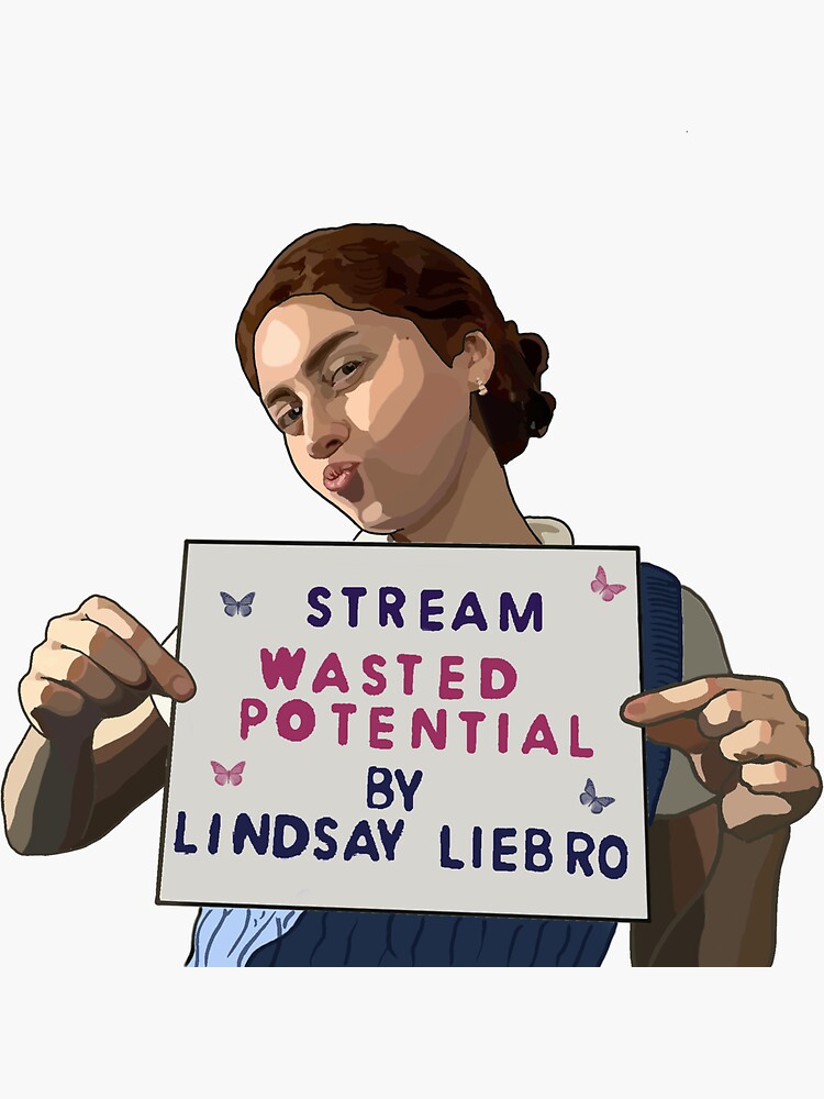 "Wasted Potential Lindsay Liebro Sticker" Sticker for Sale by ...