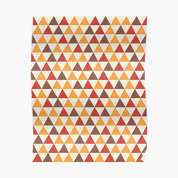 "Fall Multitriangle" Poster for Sale by MOREbyJP | Redbubble
