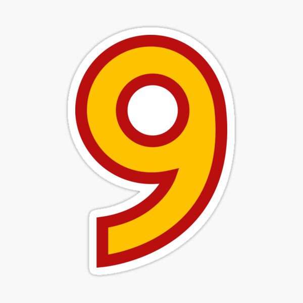 "Donald Number Nine" Sticker for Sale by WestieMerch | Redbubble