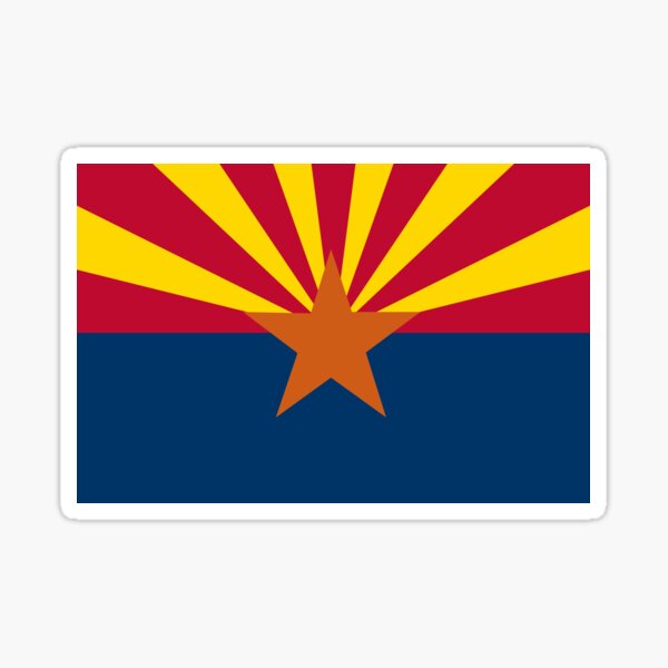 "Arizona Flag" Sticker for Sale by Euskadaz | Redbubble