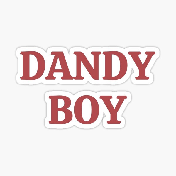 "Dandy Boy" Sticker for Sale by InAsianSpaces | Redbubble