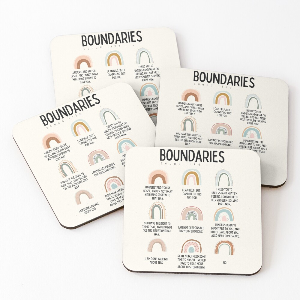 "Boundaries Mental Health Reminder for Counselors" Sticker for Sale by ...