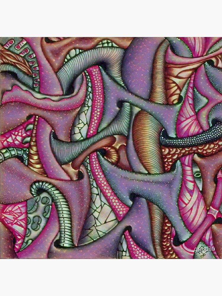 "Spatial connections" Sticker for Sale by grindilu | Redbubble