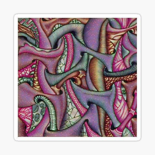 "Spatial connections" Sticker for Sale by grindilu | Redbubble