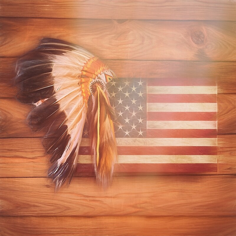 "Native American USA Flag" by Joey Di Nardo | Redbubble