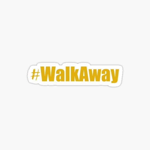 " #WalkAway Movement" Sticker for Sale by abdel7 | Redbubble