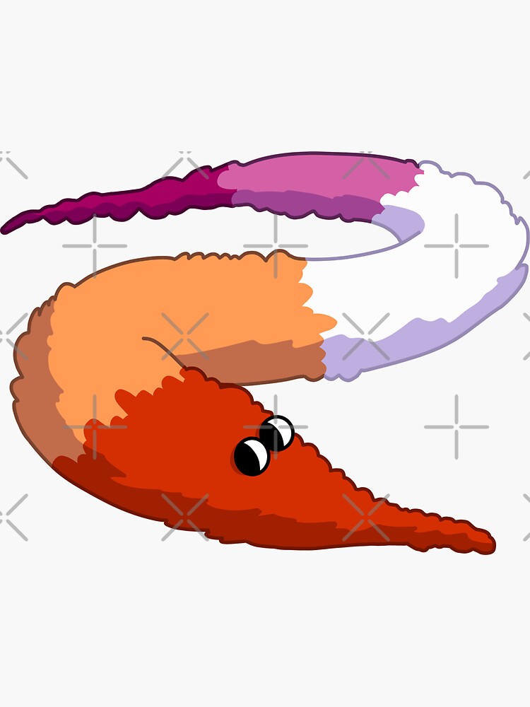 "Lesbian Pride Flag | Worm on a String" Sticker by olivks | Redbubble