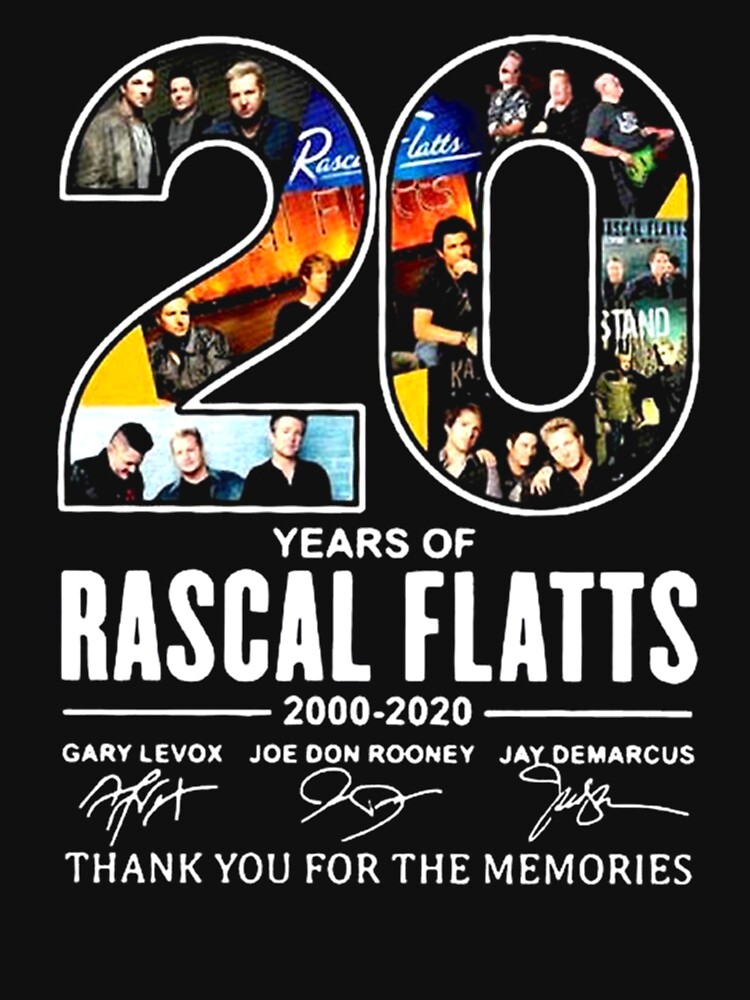 Original 20 Years of Rascal Flatts 20002020 Signatures Thank You ...
