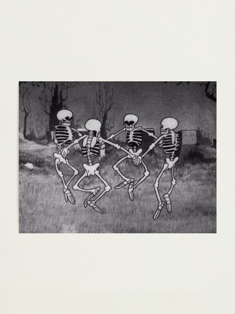 "Old Cartoon Dancing Skeletons" Photographic Print for Sale by wbfm ...