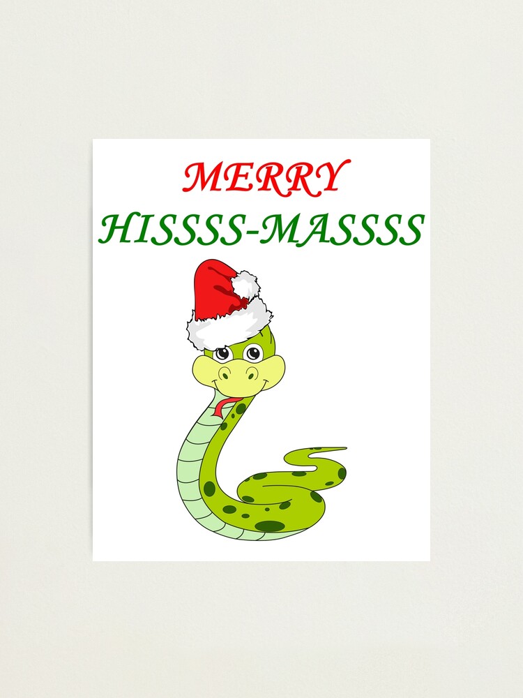 "Fröhliche Hissss-Massss-Schlange - Süße Schlange, die eine ...