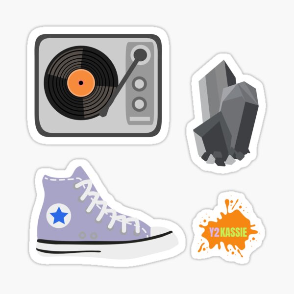"Millennial Starter Pack - Set of 3" Sticker by y2kassie | Redbubble