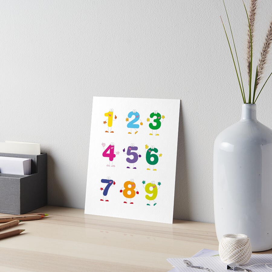 "Numberblocks - Funny Numbers for kids" Art Board Print by ismailalrawi ...