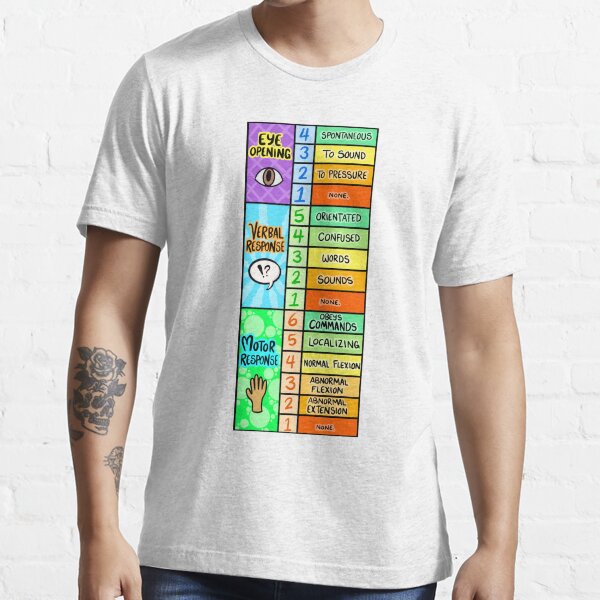"Vibrant Glasgow Coma Scale" T-shirt for Sale by LadybugSurgery ...