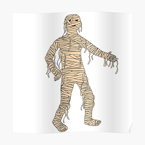 Póster «diseño de personajes de dibujos animados de momias» de ...