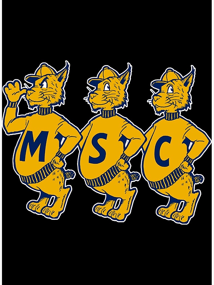 "Vintage Montana State College Bobcats Mascots Logo " Poster for Sale ...