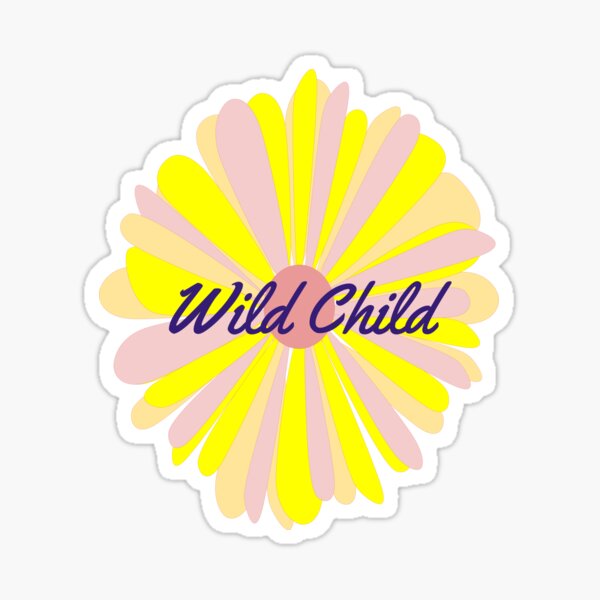 "Wild Child" Sticker for Sale by FreeAdmission | Redbubble
