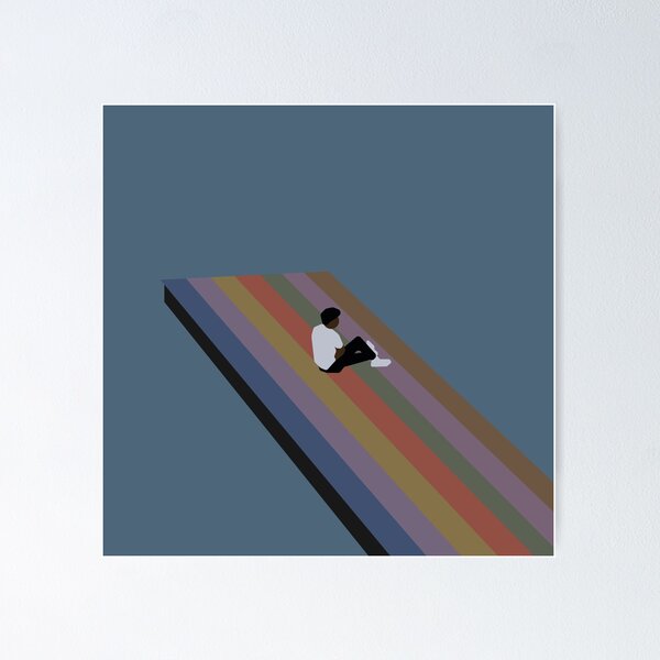 "the melodic blue minimal album cover" Poster for Sale by SimonNeedham ...