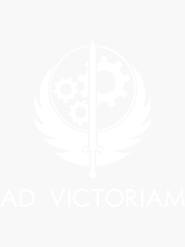 "Brotherhood of Steel - Ad Victoriam Classic" Sticker for Sale by ...
