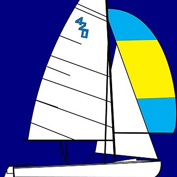 "International 420 Sailboat" Sticker for Sale by CHBB | Redbubble