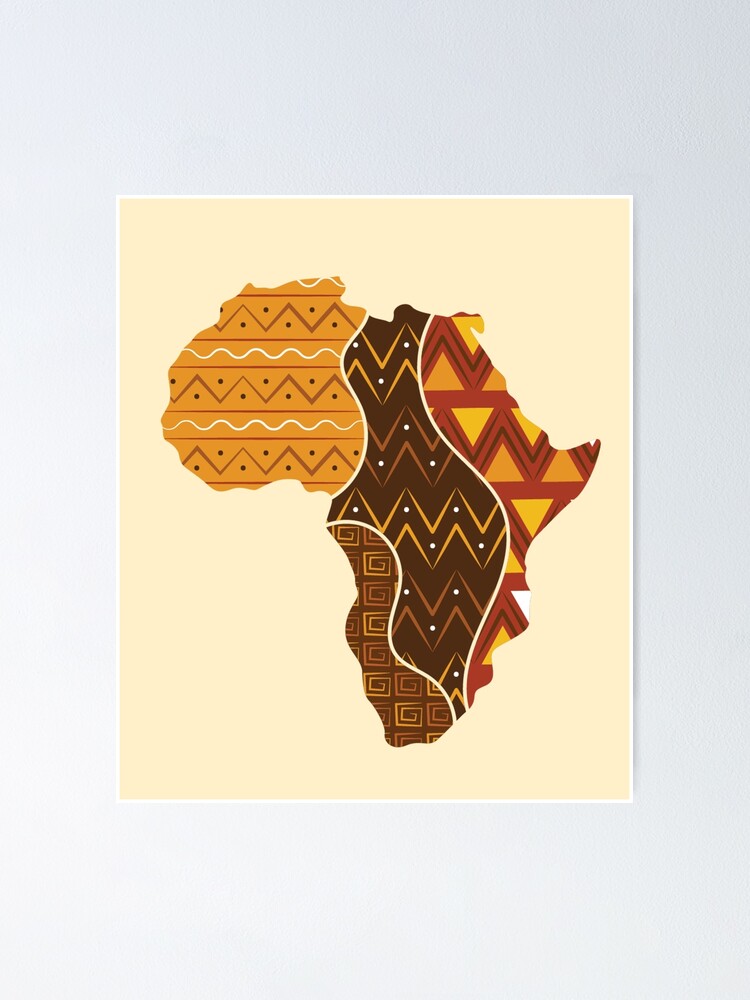 "Africa Map | African Pattern" Poster by Alarasboy | Redbubble