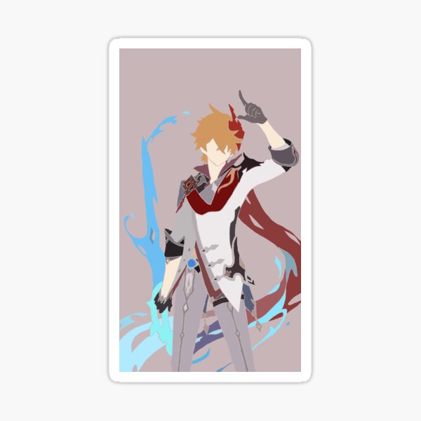 "Tartaglia - Genshin Impact" Sticker for Sale by liversstickers | Redbubble