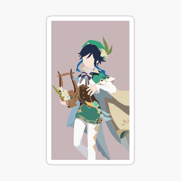 "Venti - Genshin Impact" Sticker by liversstickers | Redbubble