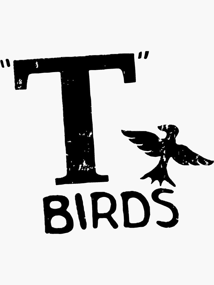 "Grease T-Birds Shirt Design | Danny Zuko Grease Costume" Sticker for ...