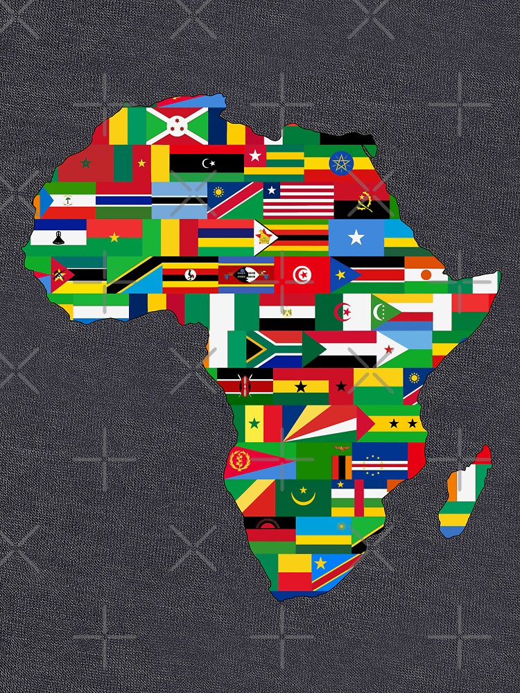 Africa Flags Map T Shirt By Limitlezz Redbubble