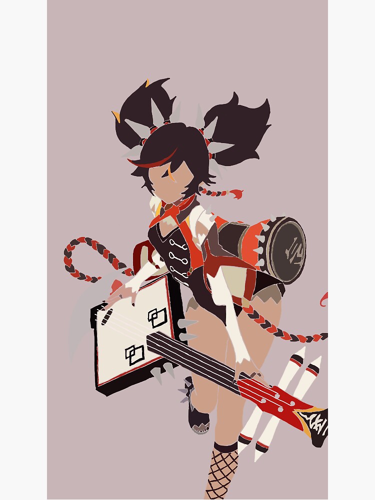 "Xinyan - Genshin Impact" Sticker for Sale by liversstickers | Redbubble