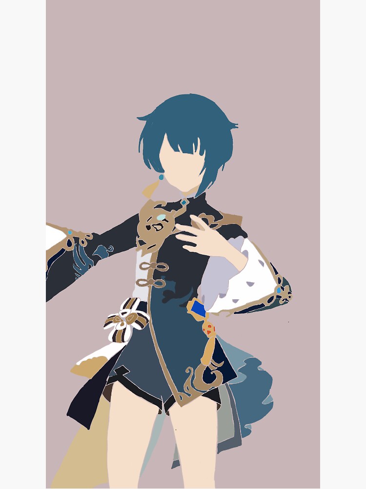 "Xingqiu - Genshin Impact" Sticker by liversstickers | Redbubble