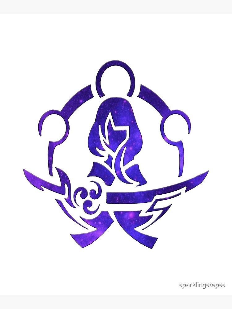 "Raiden "Ei" Shogun Constellation galaxy - Genshin Impact" Art Print ...