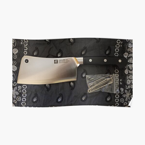 "Goth cleaver " Poster for Sale by CleaverLover85 | Redbubble