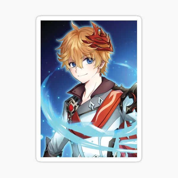 "Genshin Impact Tartaglia" Sticker for Sale by willybatlong | Redbubble