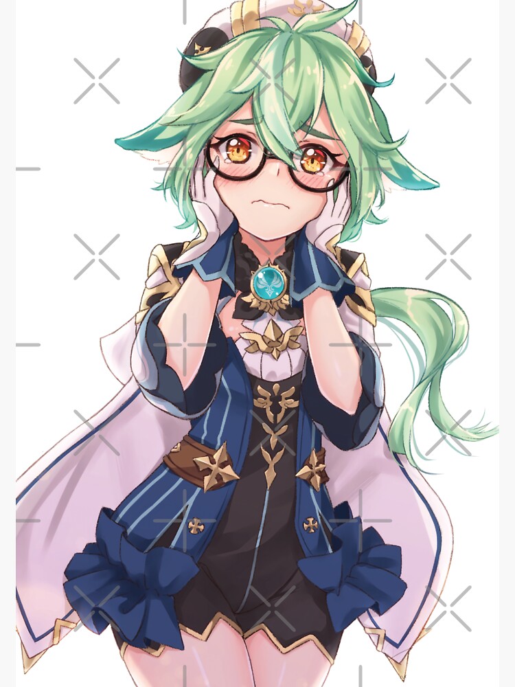 "Genshin Impact Sucrose" Sticker for Sale by roycool | Redbubble