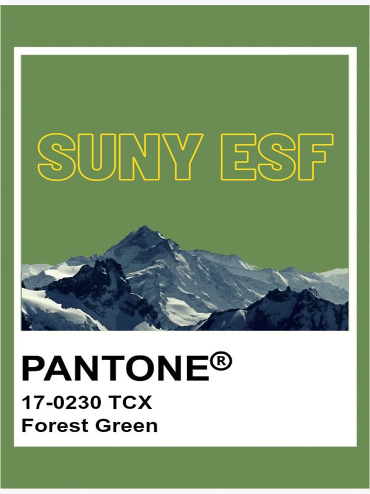 "SUNY ESF PANTONE" Sticker for Sale by CAMPUS-MENACE | Redbubble