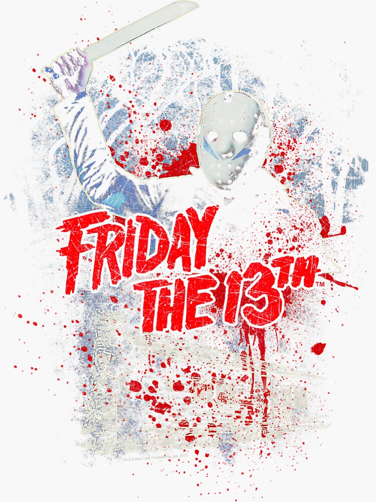 "Friday the 13th Jason Cabin" Sticker for Sale by MaxiMoHigg | Redbubble